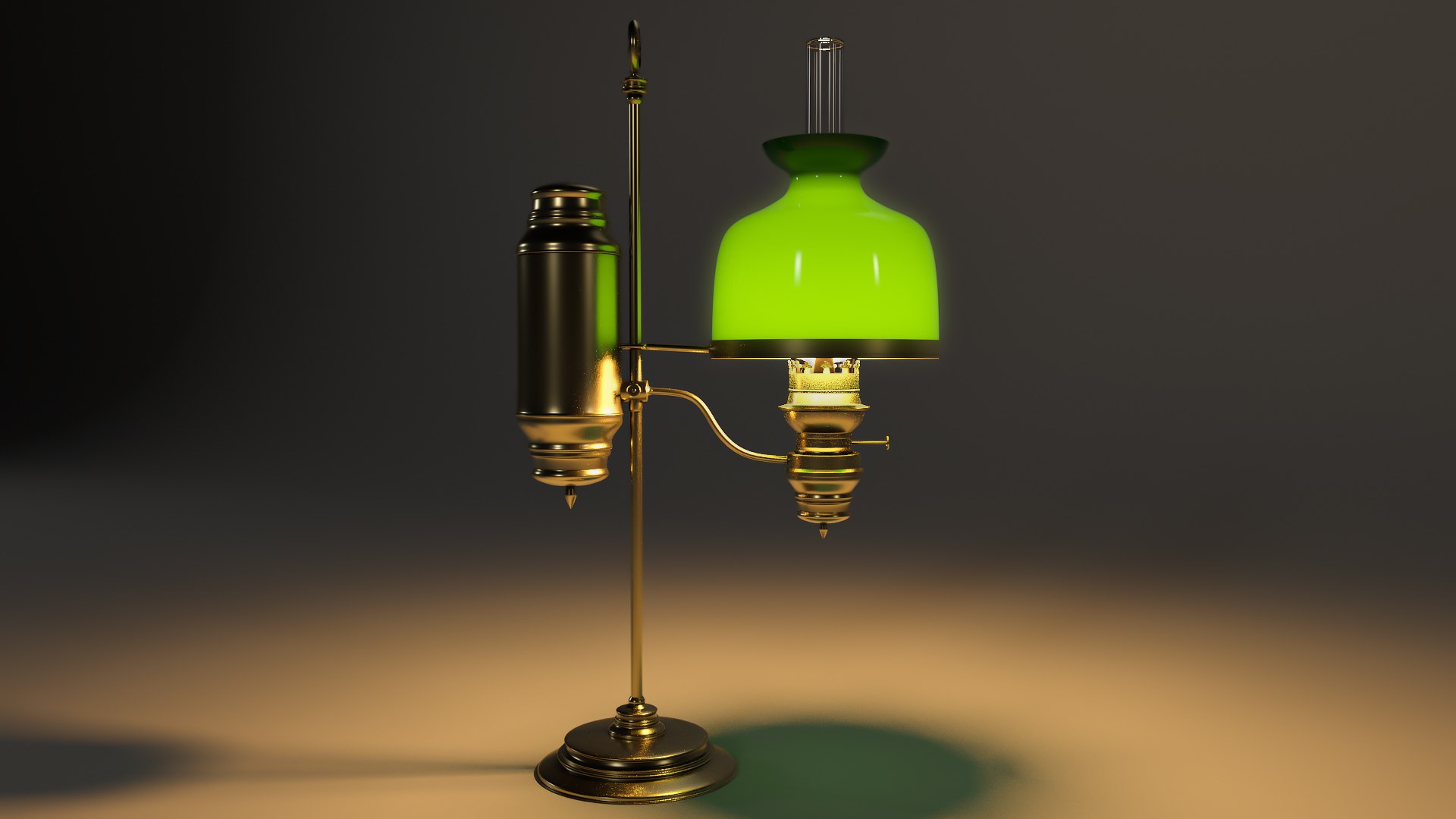 3D model Oil Lamp - Colonial Style 04 - TurboSquid 1957209