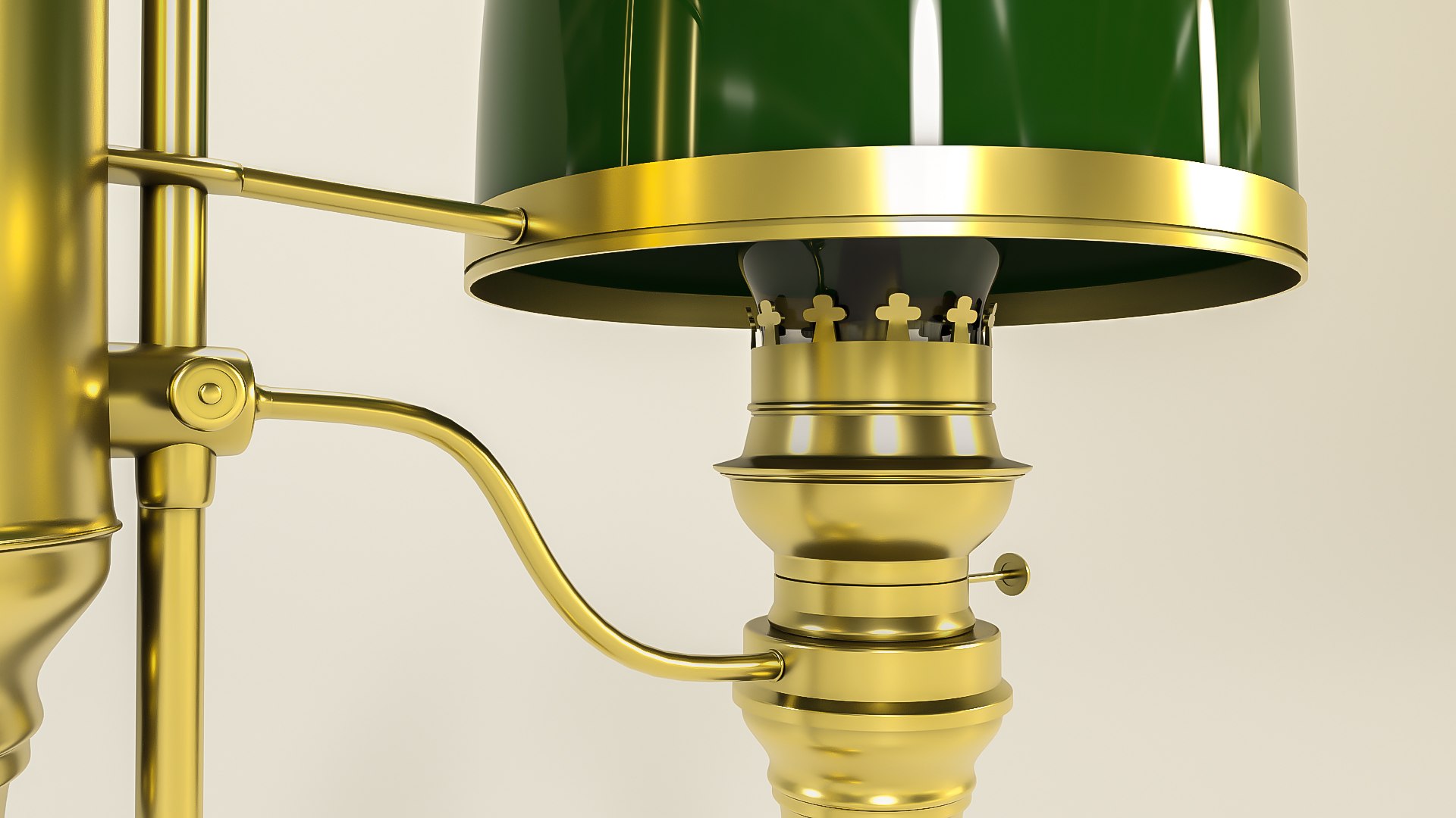 3D model Oil Lamp - Colonial Style 04 - TurboSquid 1957209