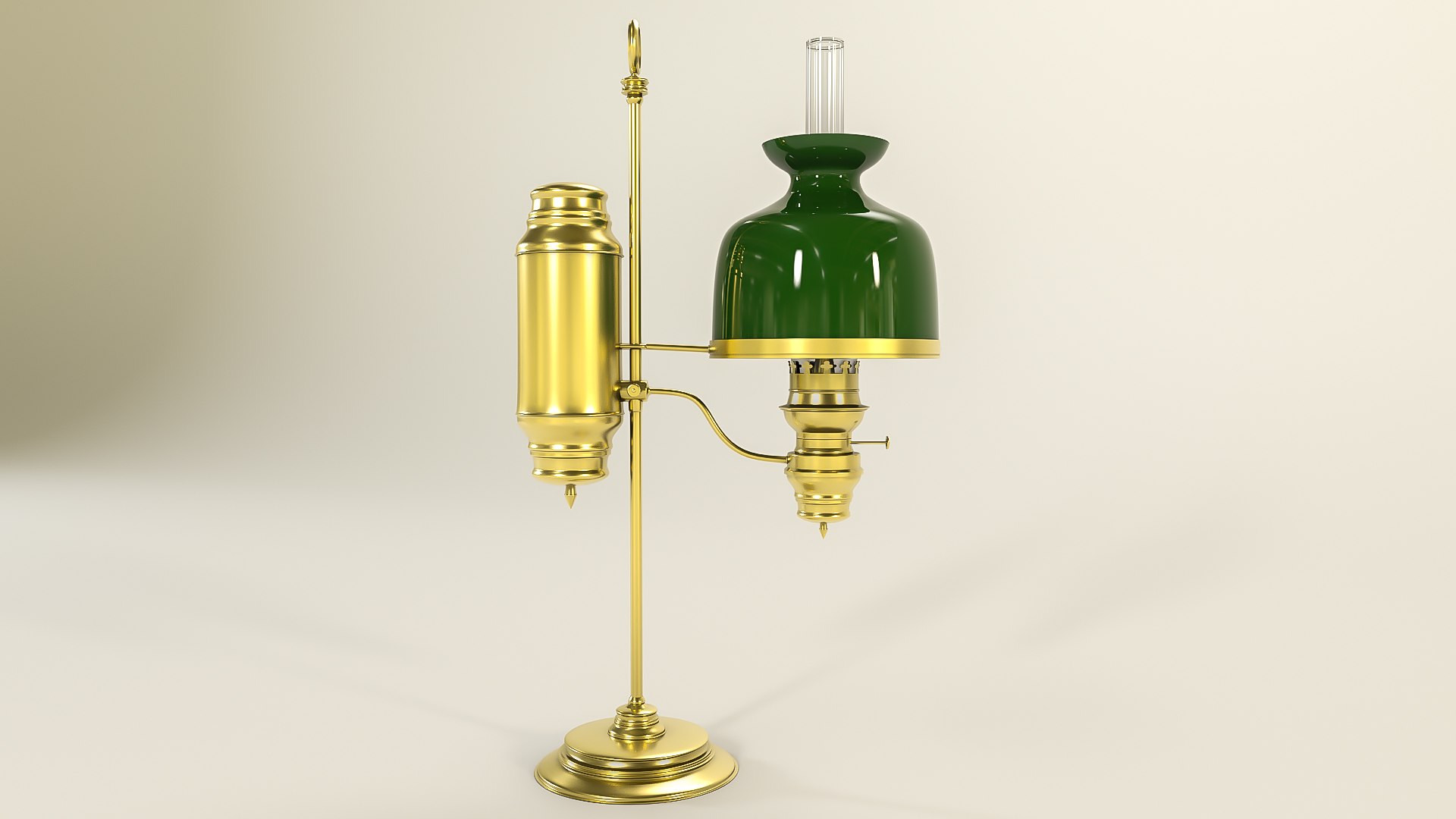 3D model Oil Lamp - Colonial Style 04 - TurboSquid 1957209