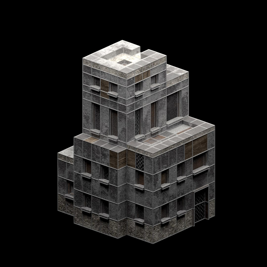 Building Post-apocalyptic Safe 3D - TurboSquid 1411254