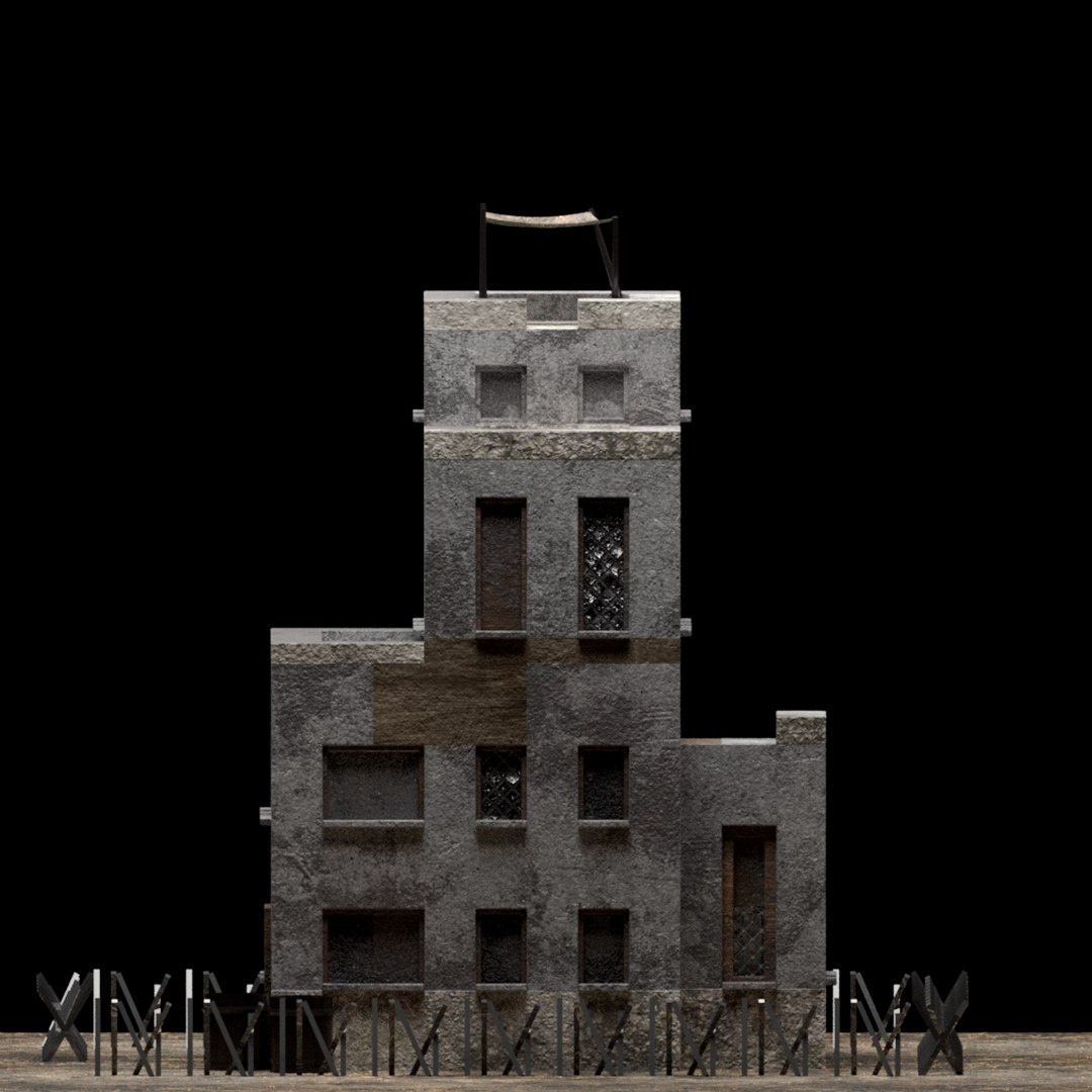 Building Post-apocalyptic Safe 3D - TurboSquid 1411254