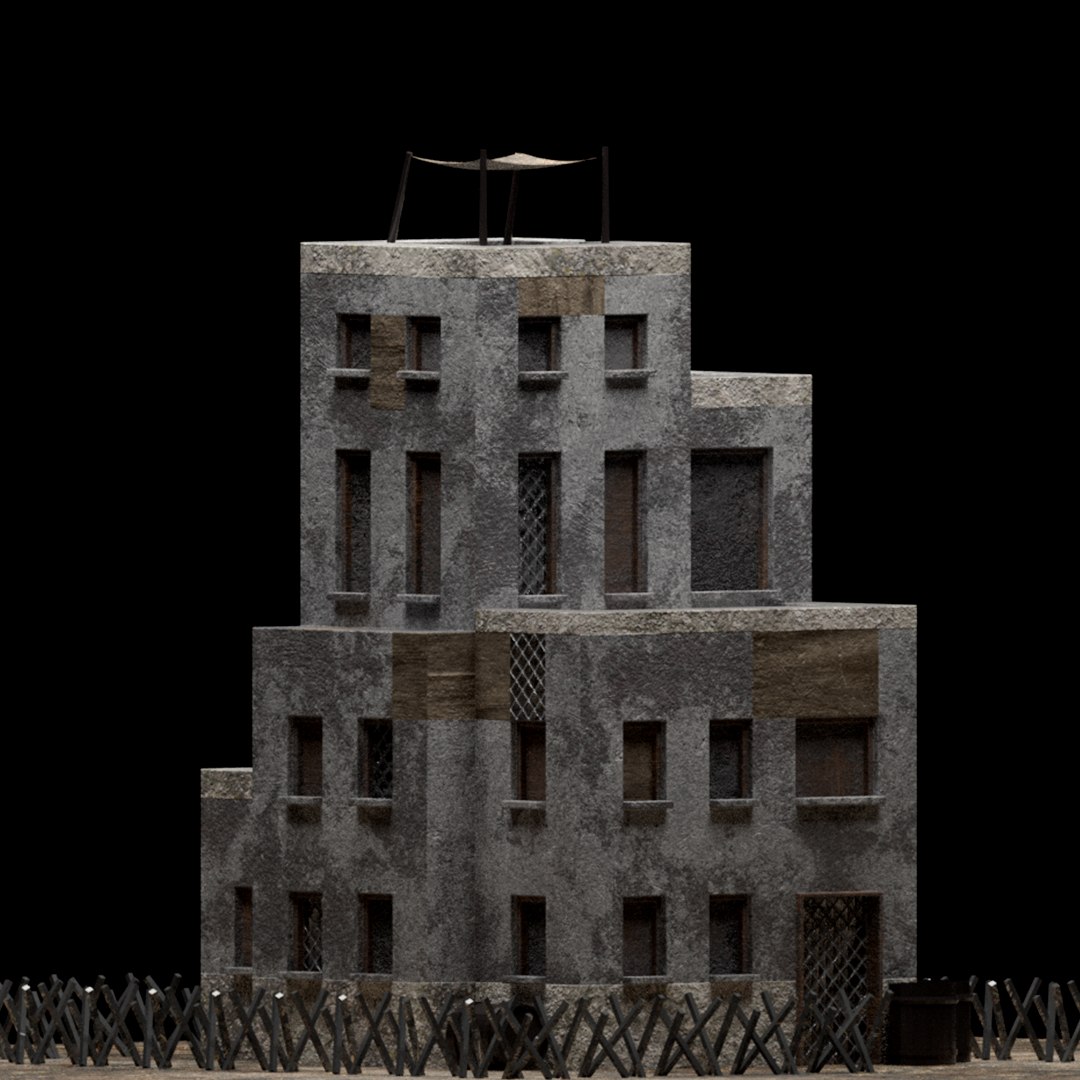 Building Post-apocalyptic Safe 3D - TurboSquid 1411254
