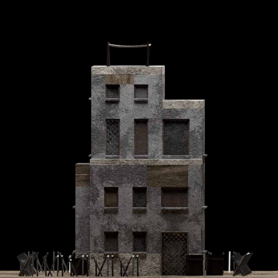 Building Post-apocalyptic Safe 3D - TurboSquid 1411254