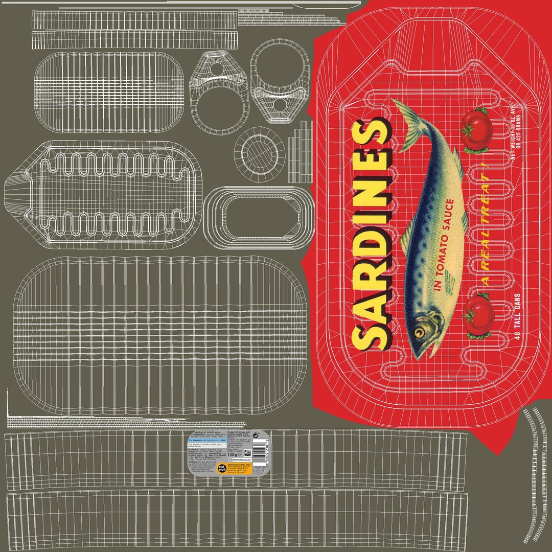 3D Detailed Sardines Tin Can Model - TurboSquid 2026907