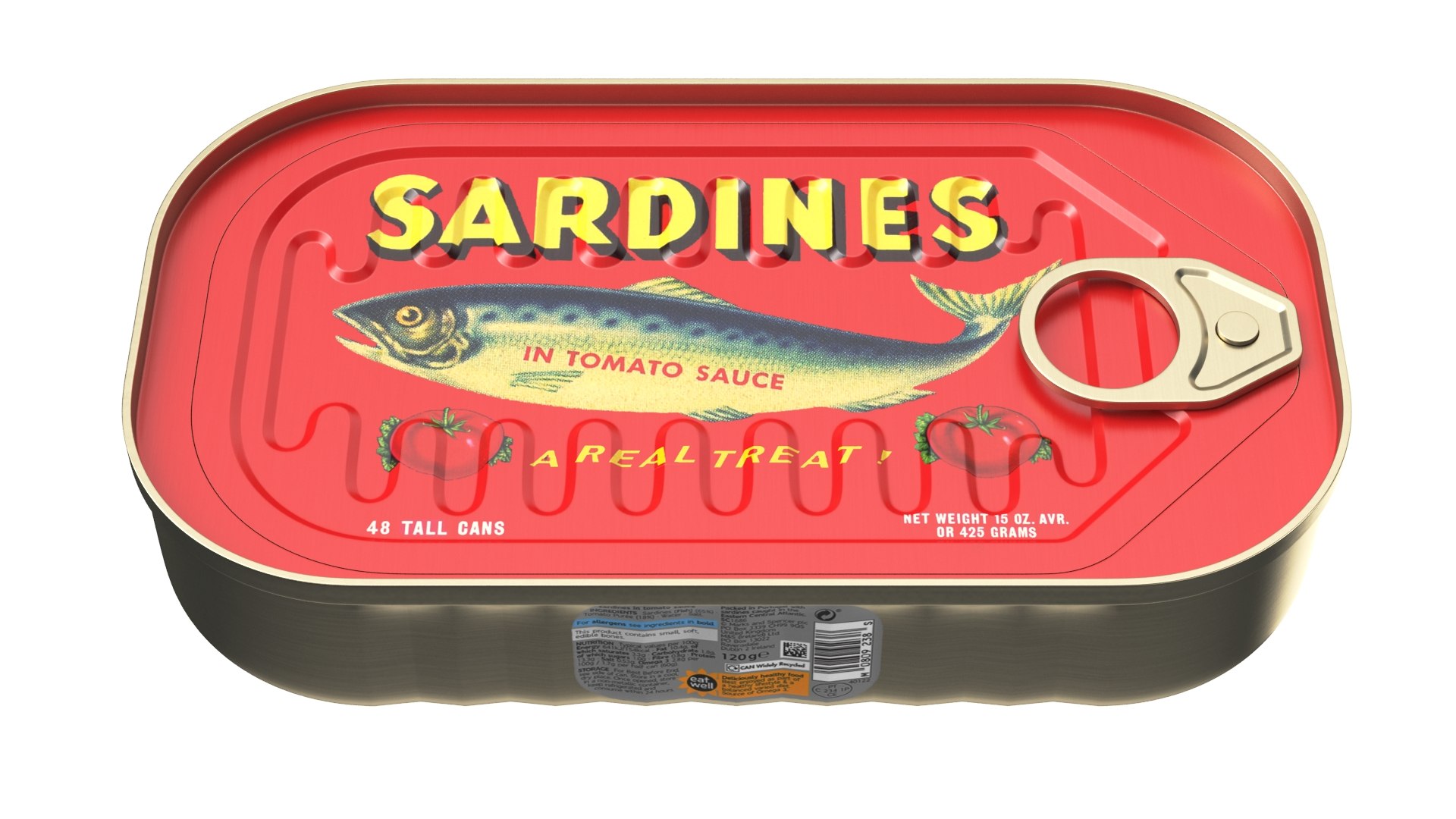 3D Detailed Sardines Tin Can Model - TurboSquid 2026907