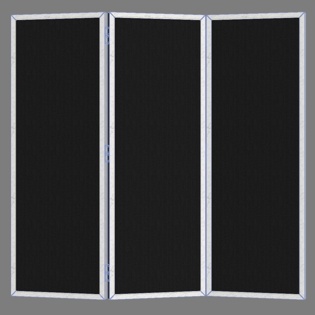 3d model clara folding screen