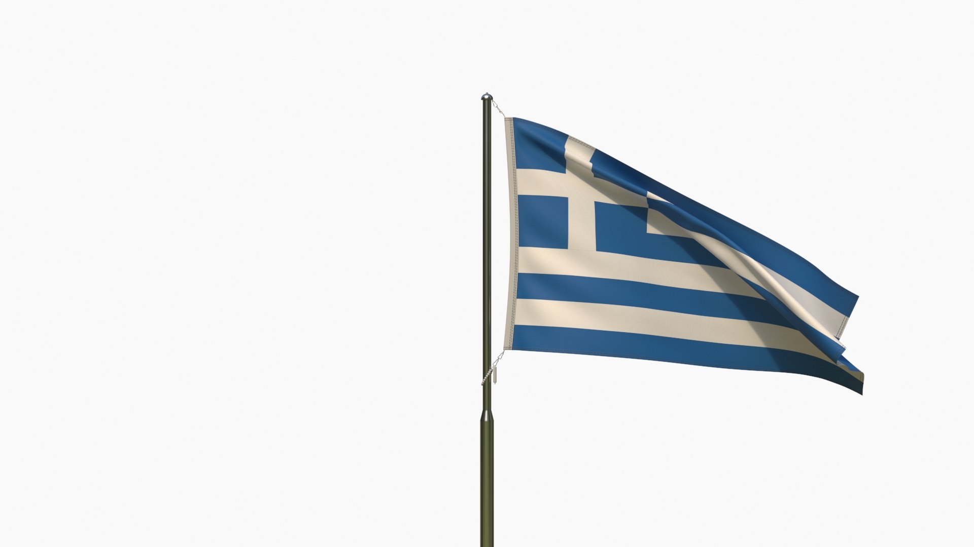 Animated Greece Flag 3D - TurboSquid 1796741