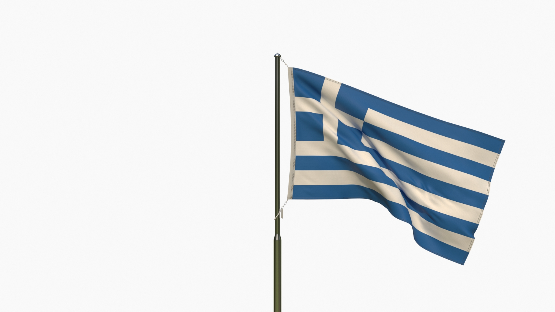 Animated Greece Flag 3D - TurboSquid 1796741