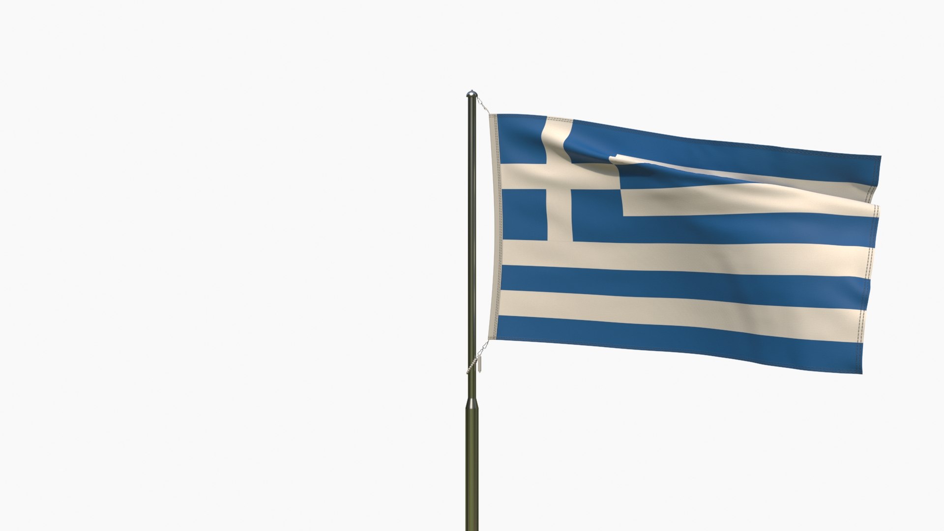 Animated Greece Flag 3D - TurboSquid 1796741