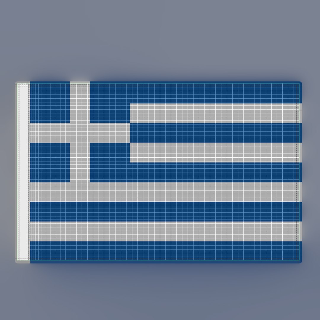 Animated Greece Flag 3D - TurboSquid 1796741