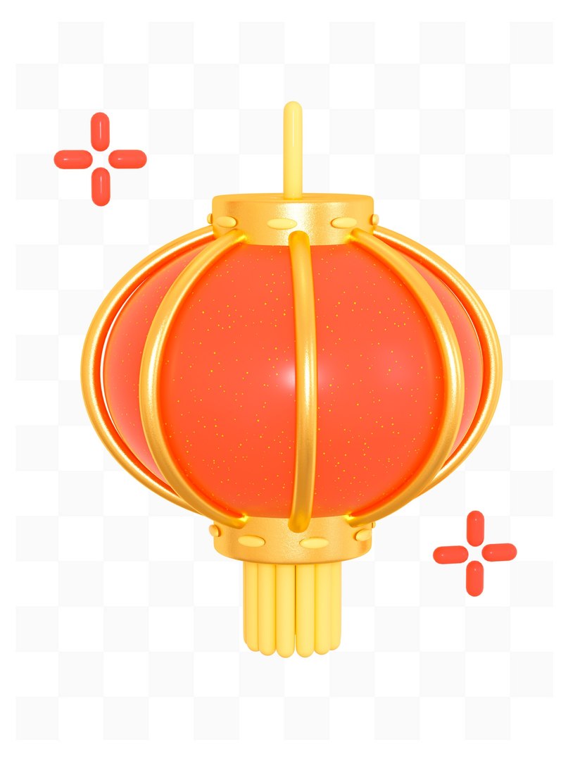 Spring Festival Icon Element 3D - TurboSquid 2027136