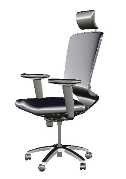 3d chair modeled rhinoceros based model