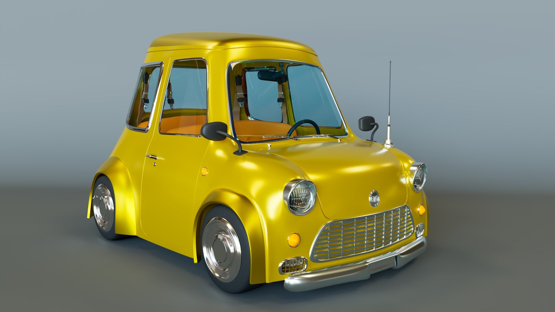 Toon Car Model - TurboSquid 2402708