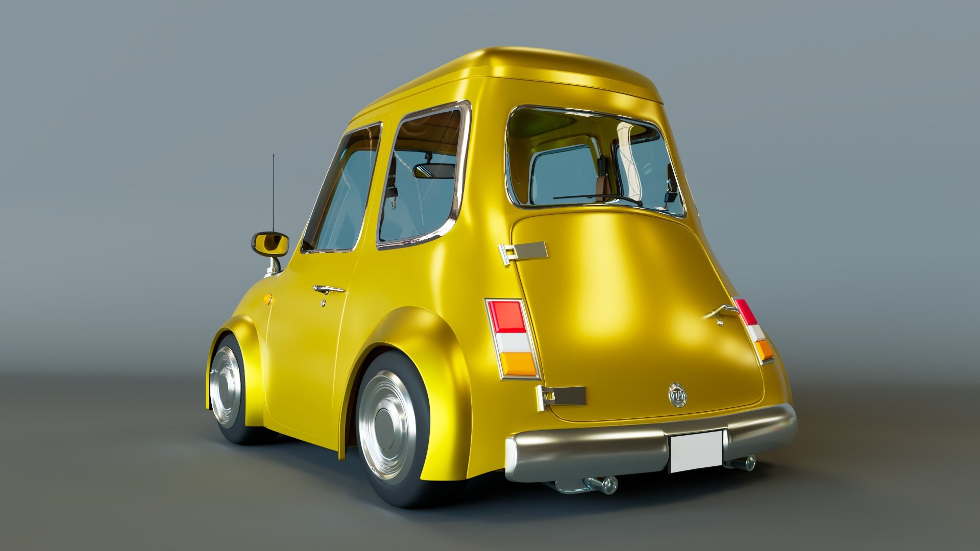Toon Car Model - TurboSquid 2402708
