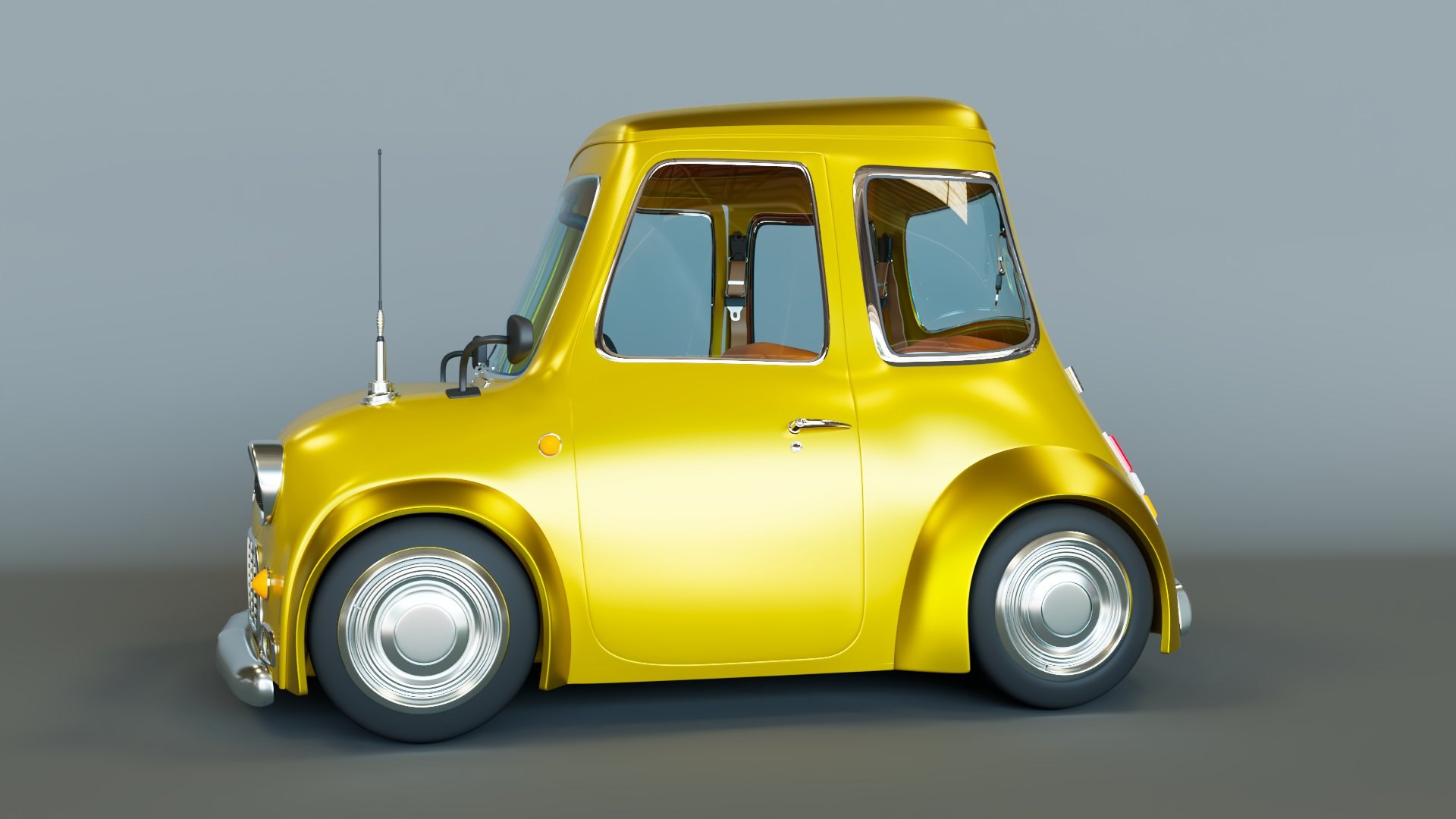 Toon Car Model - TurboSquid 2402708