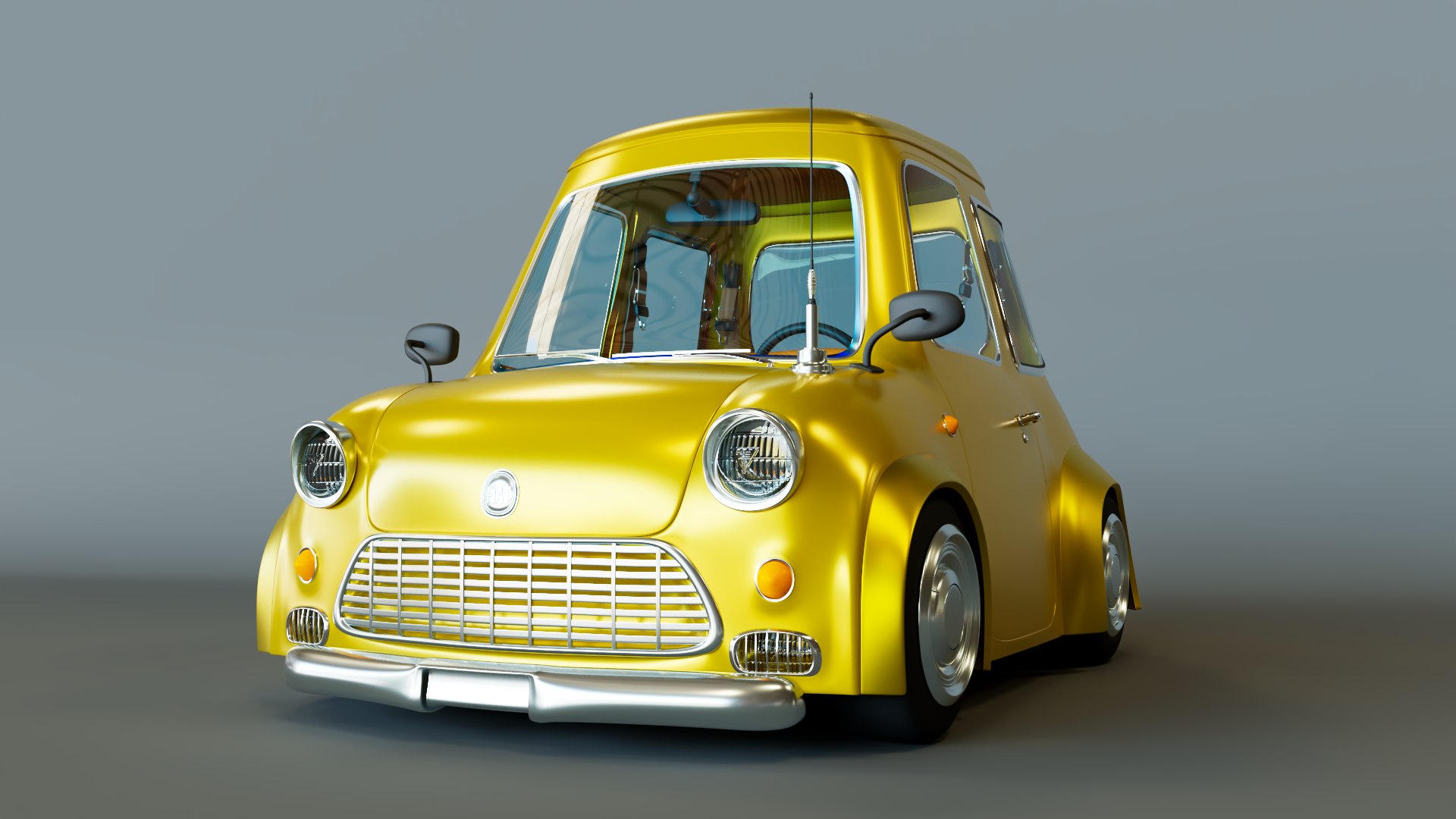 Toon Car Model - TurboSquid 2402708