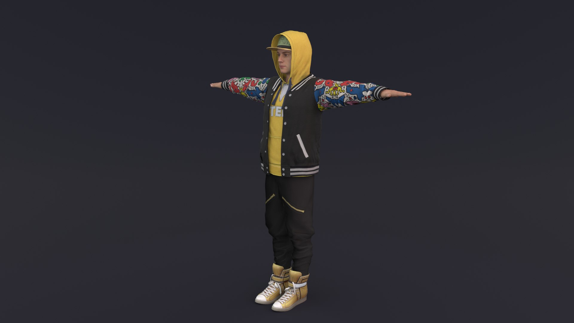 3D Hip Hop Man - TurboSquid 2250044