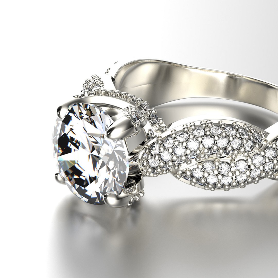 engagement ring 3d model