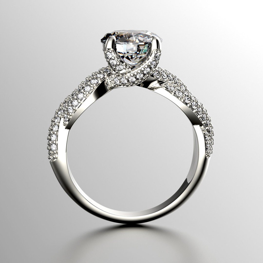 engagement ring 3d model