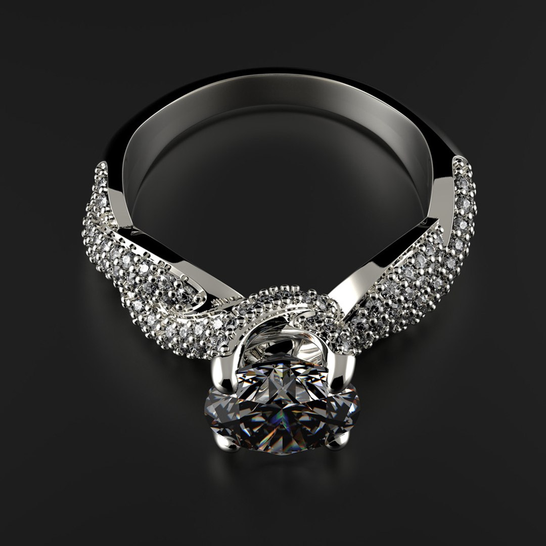 engagement ring 3d model