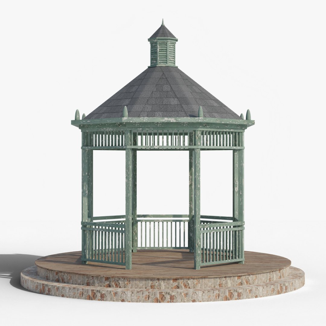 3D Gazebo - TurboSquid 2138917