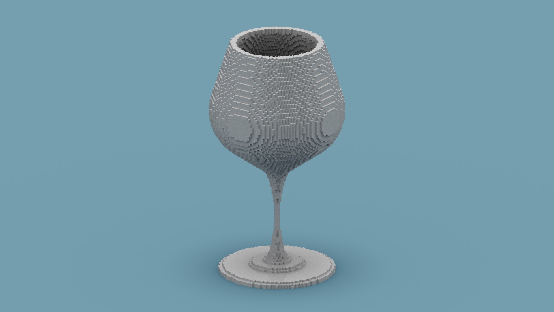 Voxel Glass 3D Model - TurboSquid 1939333
