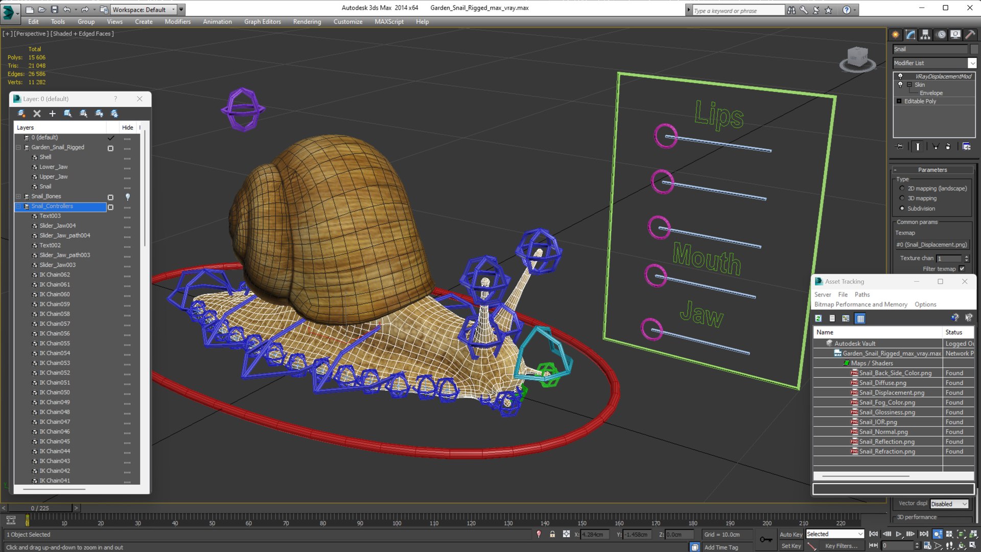Garden Snail Rigged 3D Model - TurboSquid 2184747