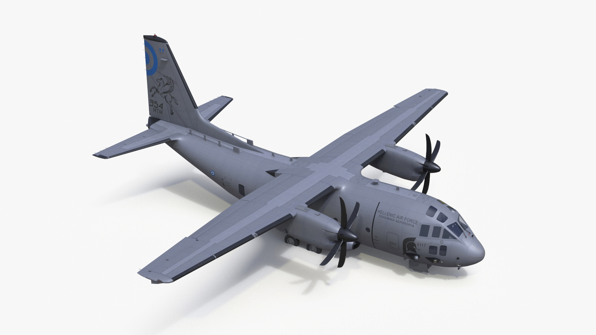Aircraft Alenia C-27J Spartan Greece Rigged For Cinema 4D 3D Model ...