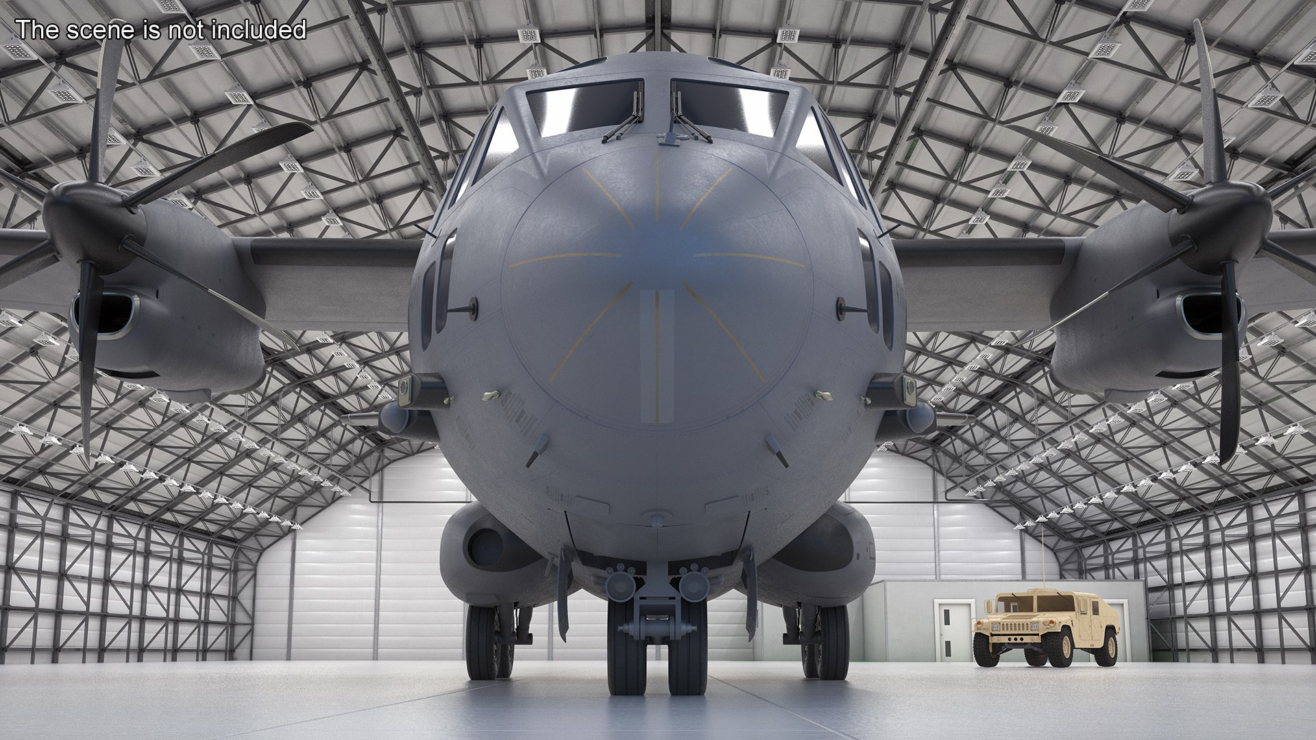 Aircraft Alenia C-27J Spartan Greece Rigged For Cinema 4D 3D Model ...