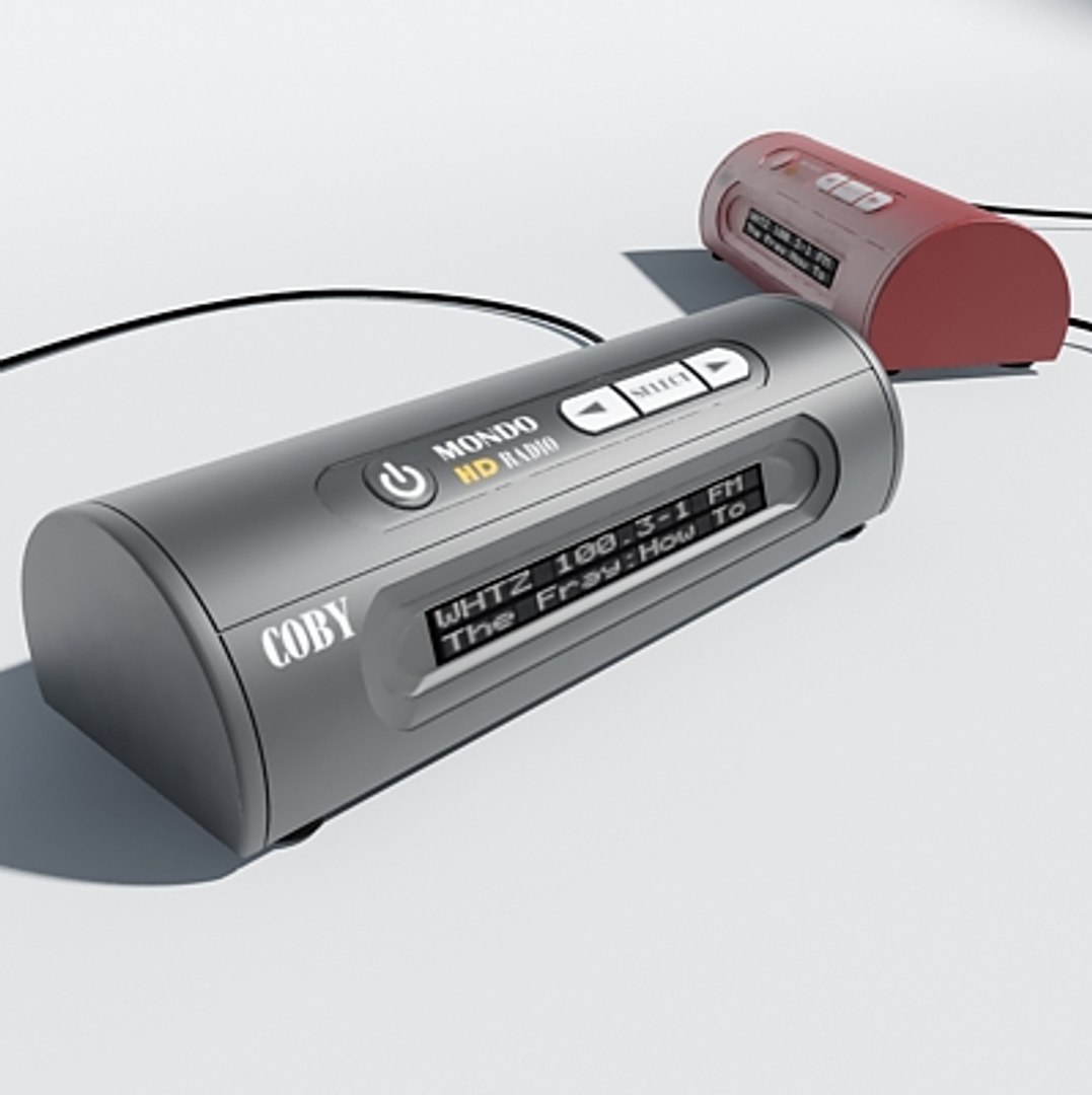 digital radio 3d max