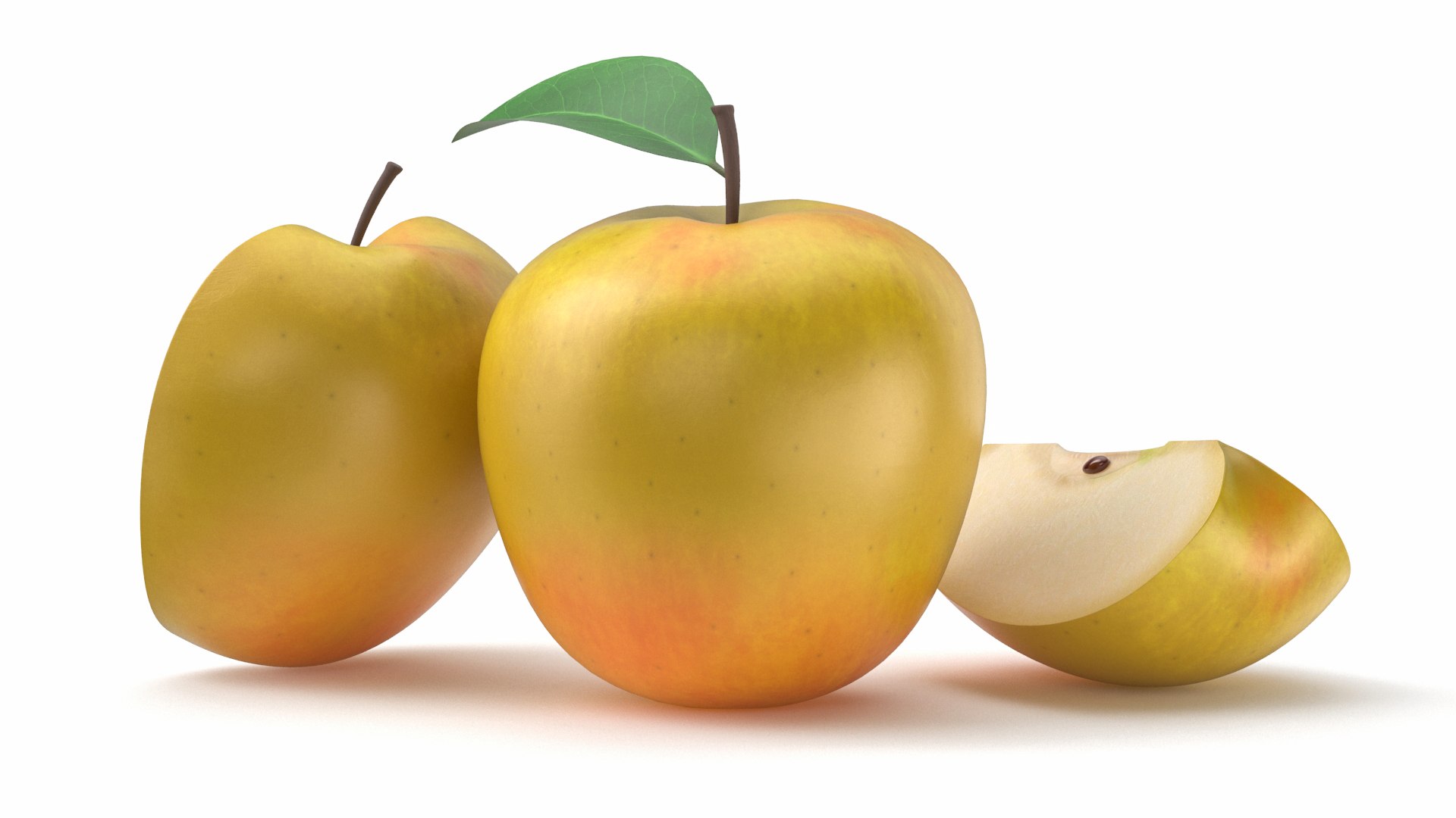 3D Apple Set 03 - TurboSquid 2213024