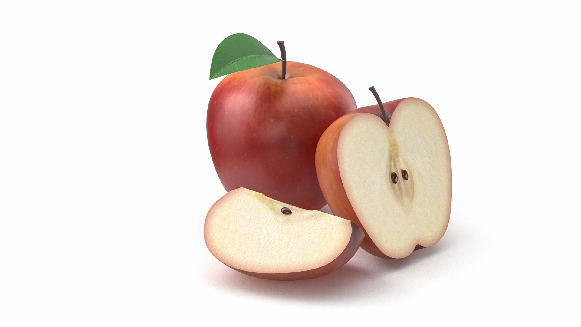 3D Apple Set 03 - TurboSquid 2213024