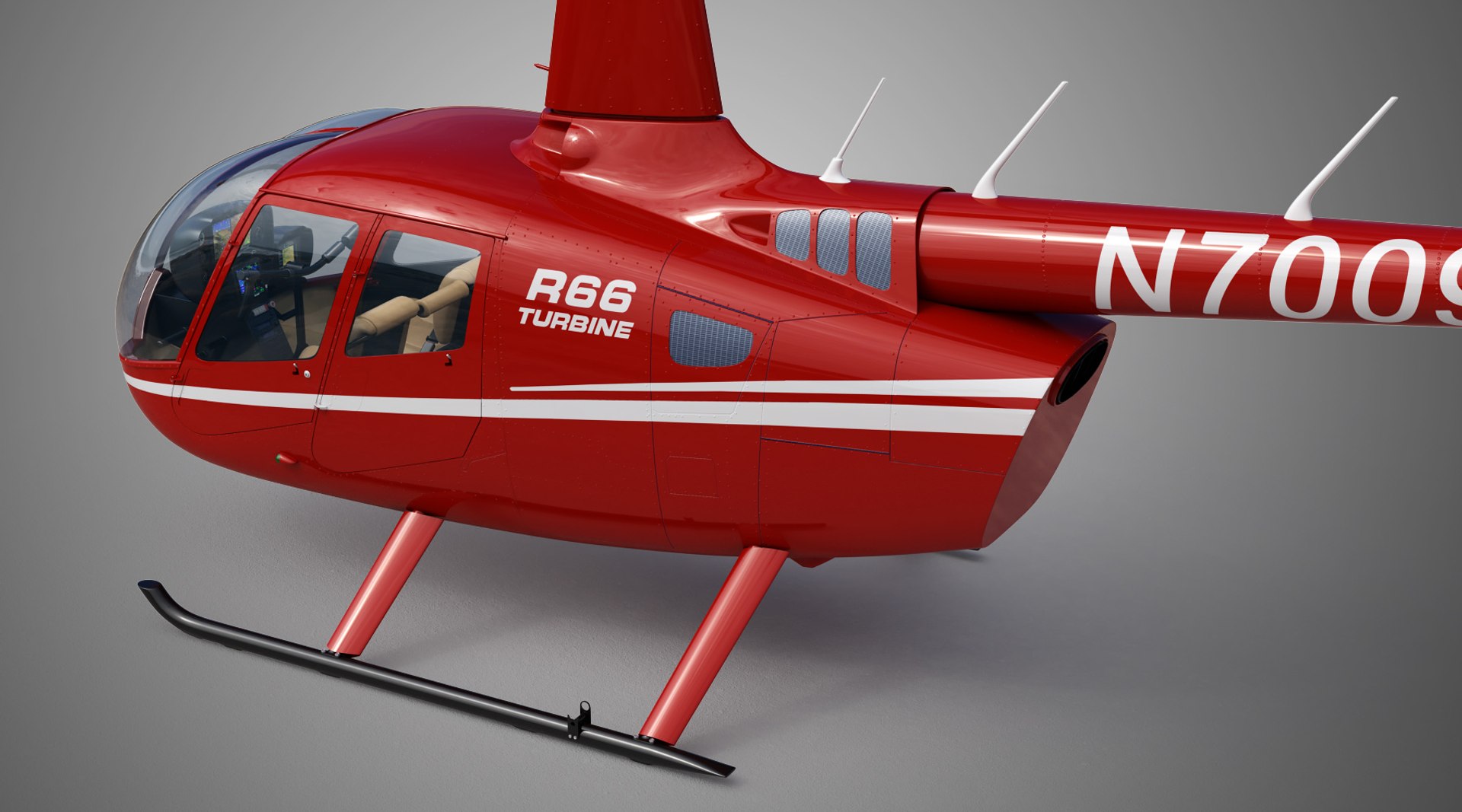 Helicopter robinson r66 turbine 3D model - TurboSquid 1355803