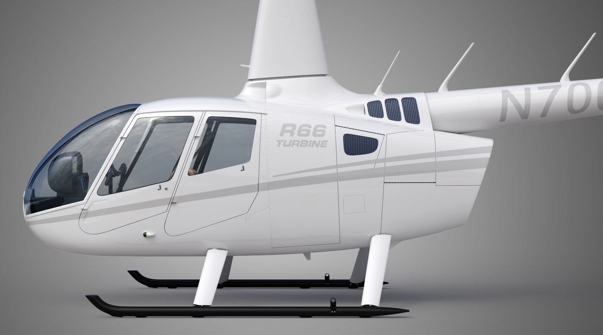 Helicopter robinson r66 turbine 3D model - TurboSquid 1355803