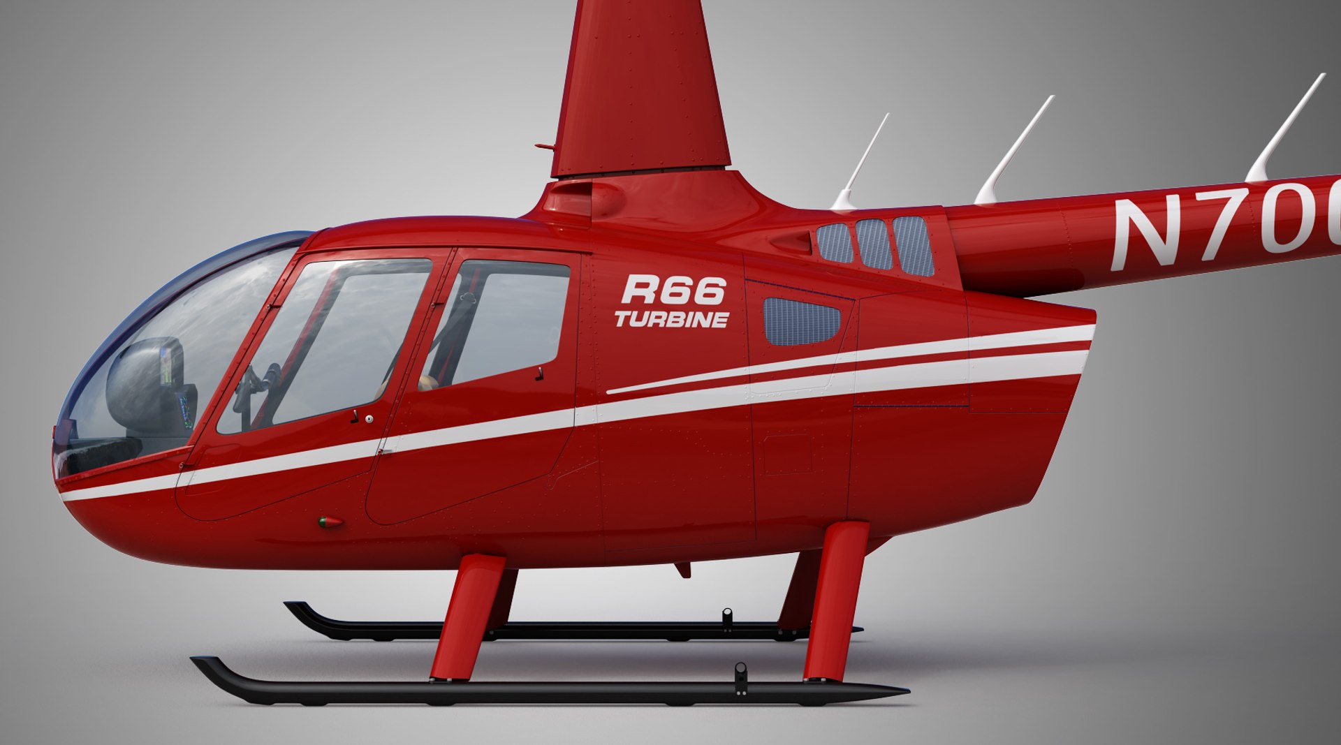 Helicopter robinson r66 turbine 3D model - TurboSquid 1355803