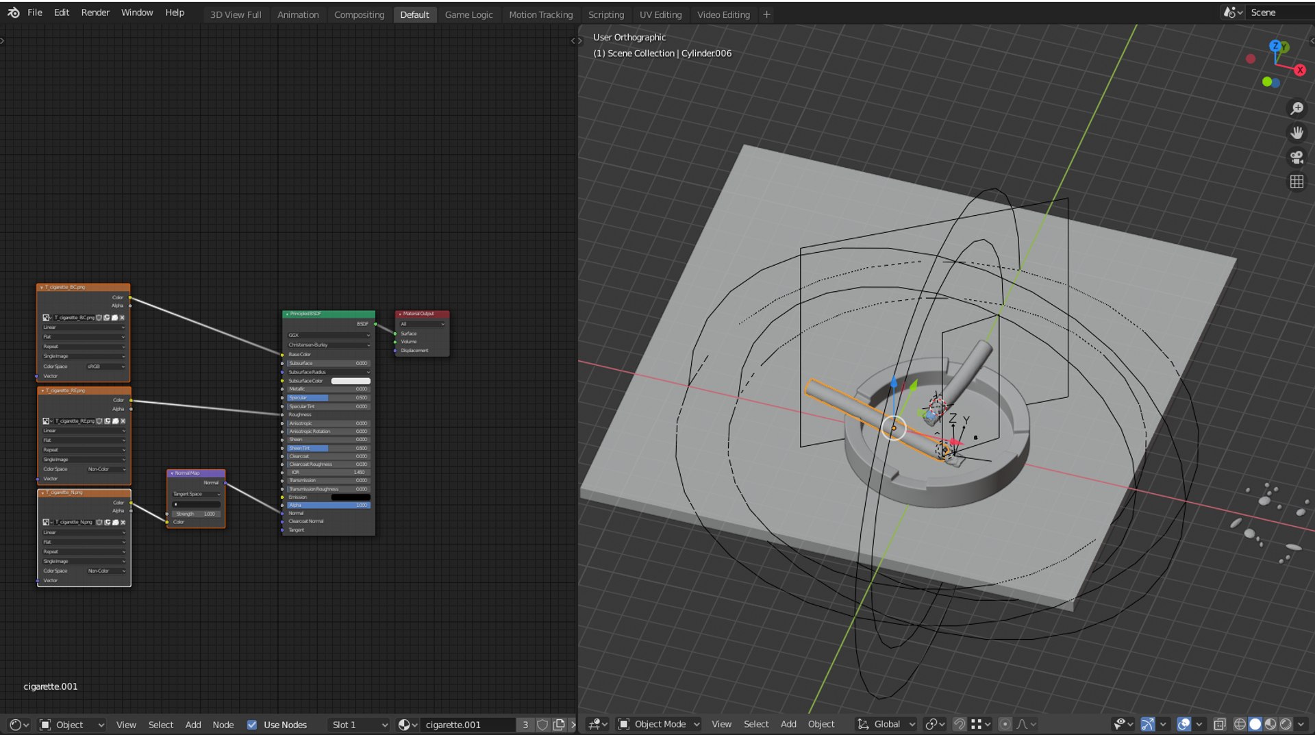 Blender Cigarette Scene 3D Model - TurboSquid 1547616