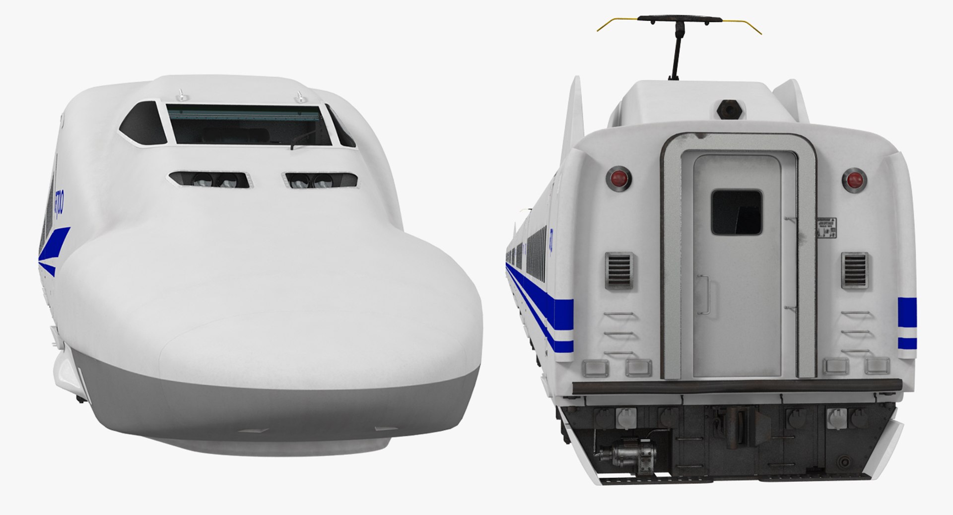 bullet train jr700 japan 3d obj