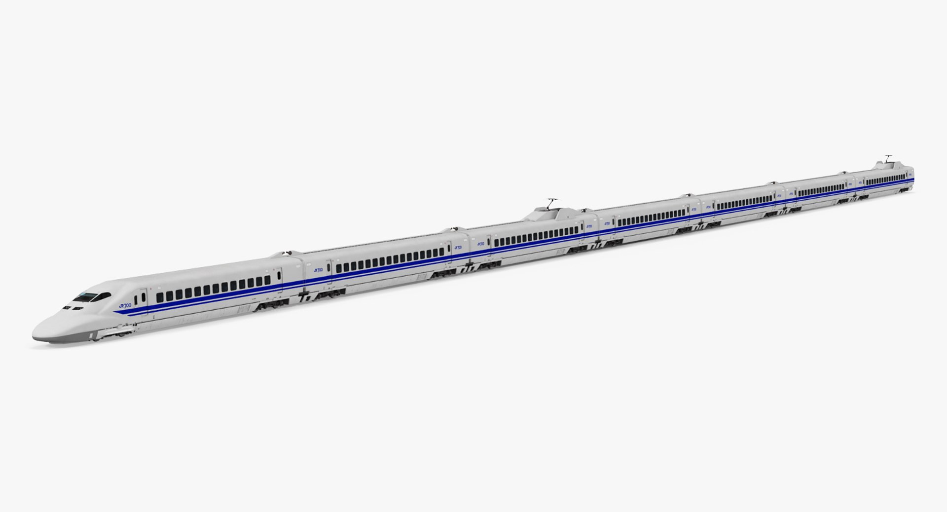 bullet train jr700 japan 3d obj
