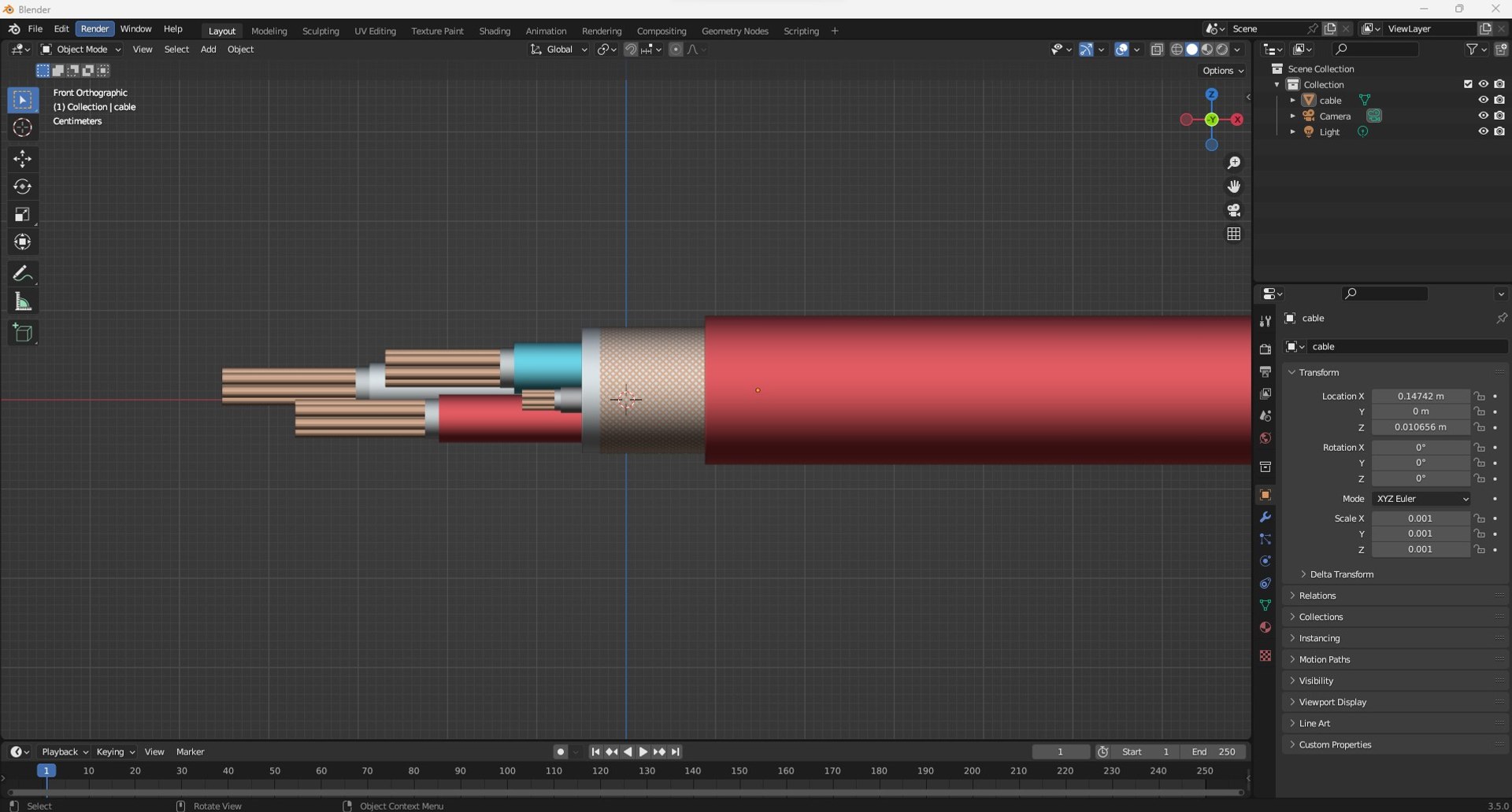 Cable 3D - TurboSquid 2077992