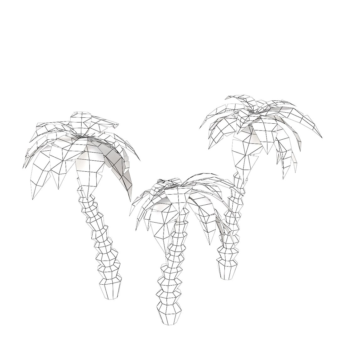Stylized Palm 3D Model - TurboSquid 1582302
