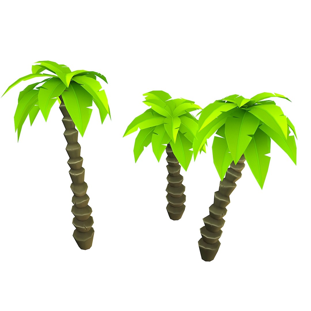 Stylized Palm 3D Model - TurboSquid 1582302