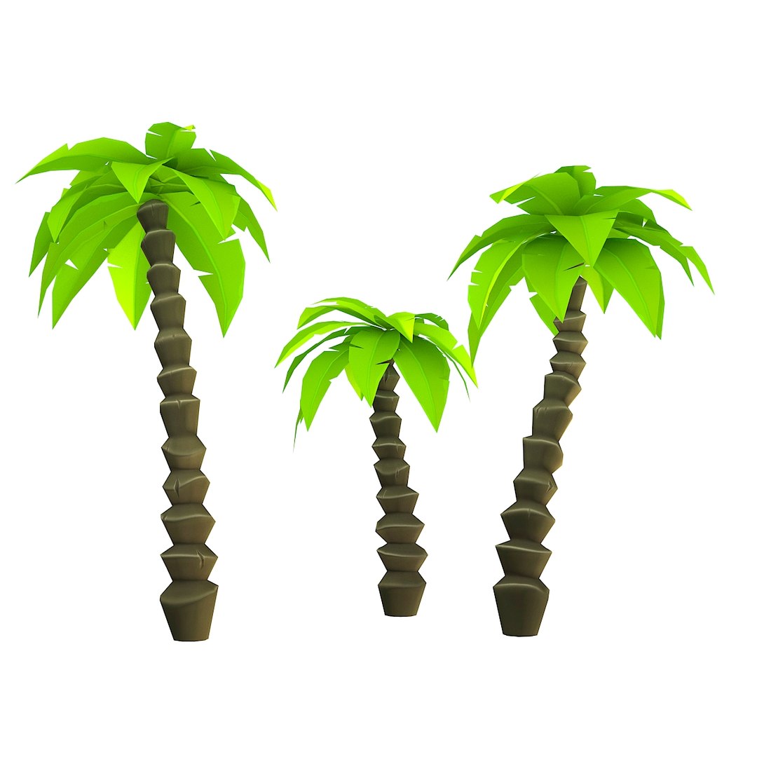 Stylized Palm 3D Model - TurboSquid 1582302