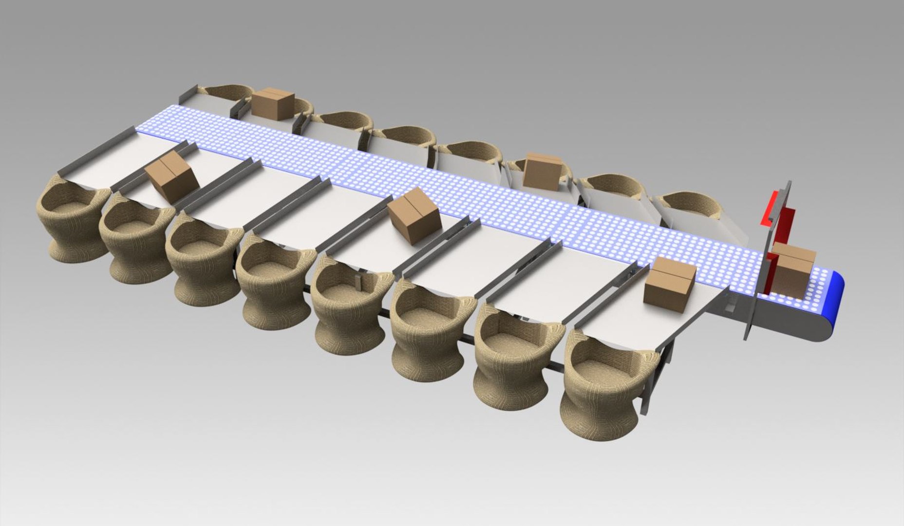 3D Conveyor - TurboSquid 1382869