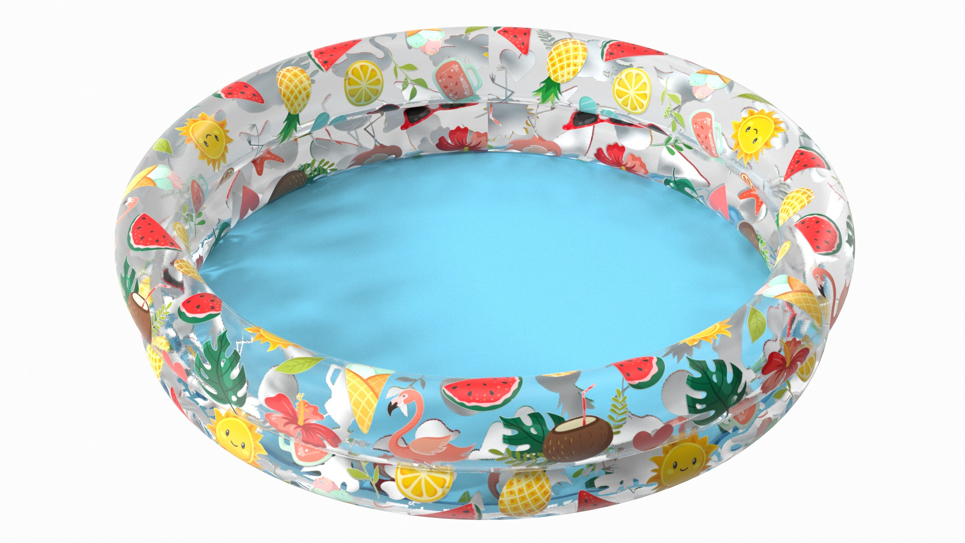 3D Inflatable Swimming Pool Tropical Style Model - TurboSquid 1975136