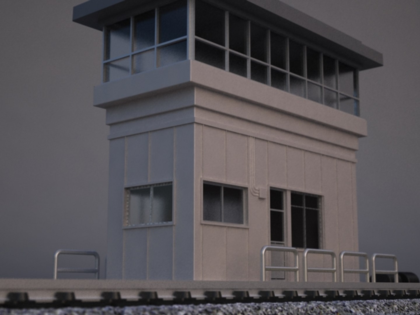 3d Tower Signal Train Model