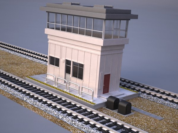 3d tower signal train model