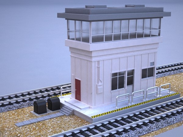 3d tower signal train model