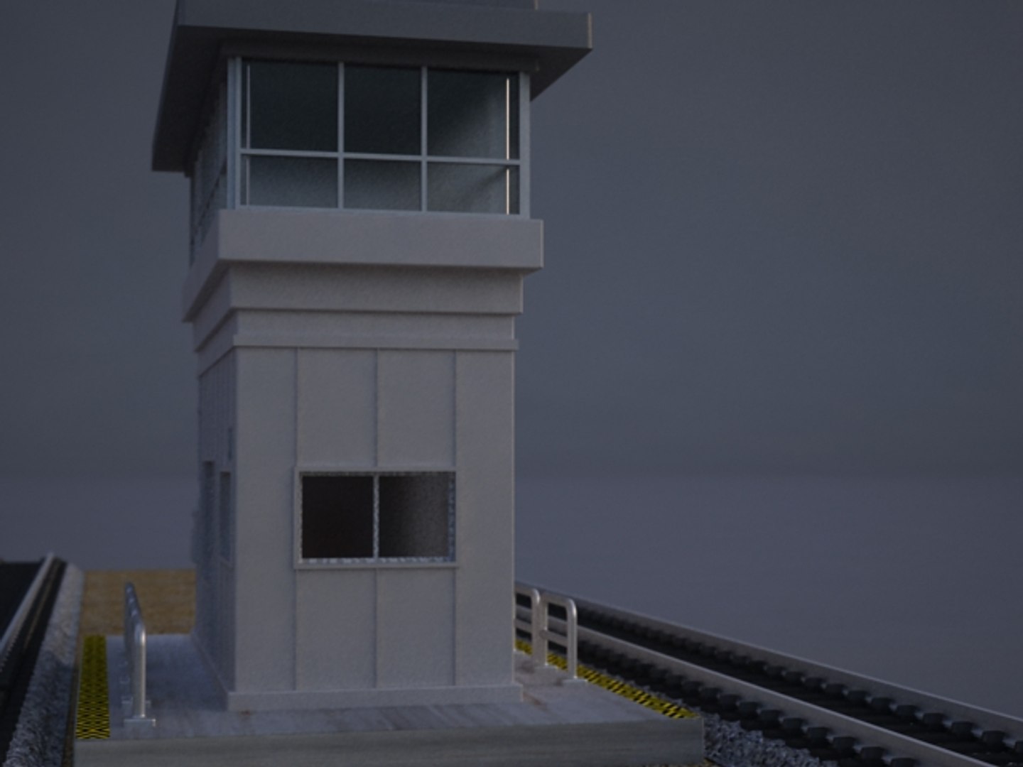 3d Tower Signal Train Model