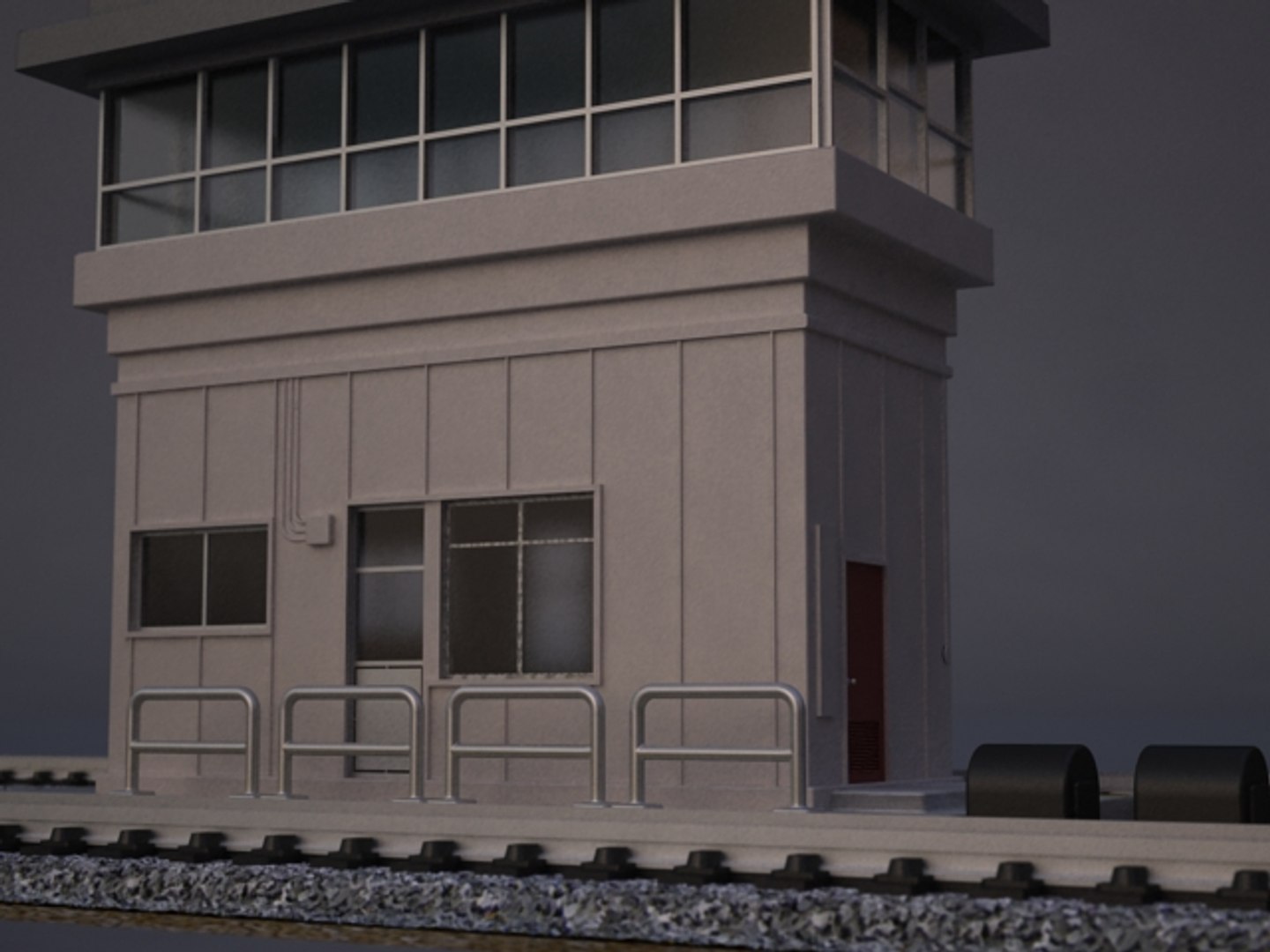 3d Tower Signal Train Model