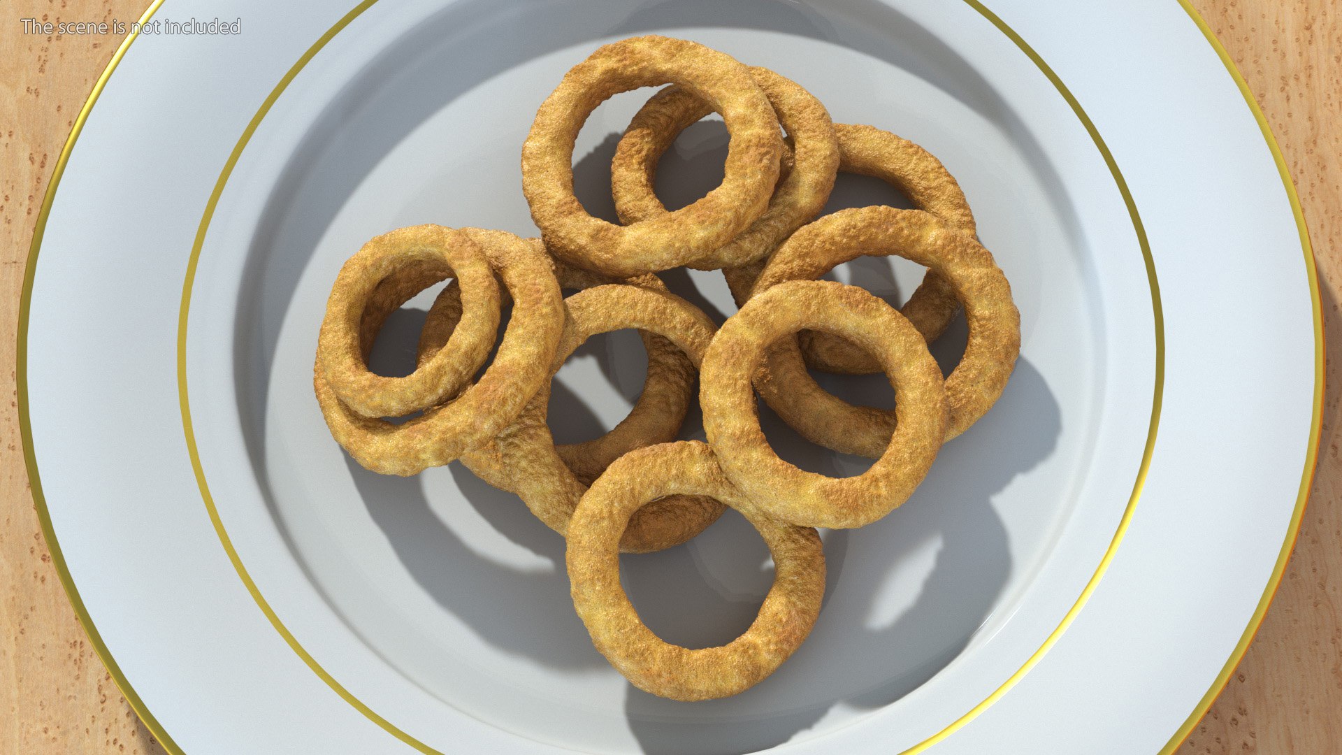 Onion Ring Chips 3D model - TurboSquid 1987225